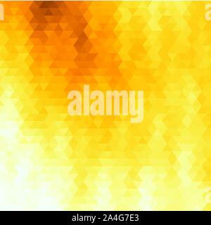 abstract vector stained-glass triangle mosaic background - golden ...