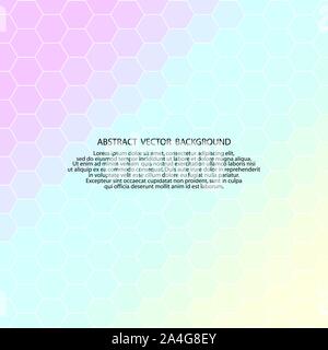 pastel hexagons. abstract layout for advertising Stock Vector Image ...