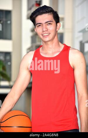 Fit Filipino Male Basketball Player Smiling Stock Photo - Alamy