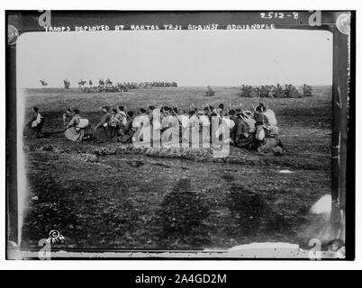Troops deployed at Kartal Teji facing Adrianople, 1912. Related to ...