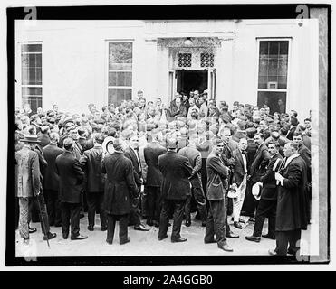 A photograph of Tumulty addressing the Polish delegation, possibly ...