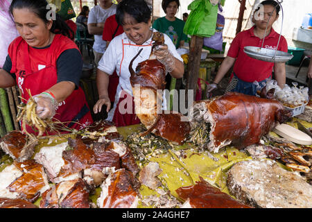 Roast suckling pig traditional cuisine of Segovia, Spain Stock Photo ...