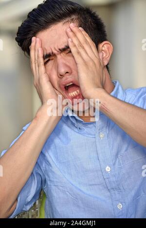 A Startled Young Minority Person Stock Photo - Alamy