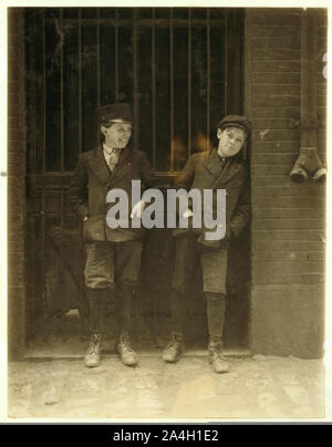Two boys working in Inland Type Foundry 12th & Locust Sts. Work 9 to 10 ...