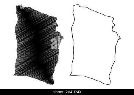 Derna District (Districts of Libya, State of Libya, Cyrenaica) map ...