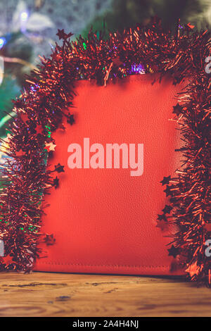 New year resolutions against bokeh light effects Stock Photo - Alamy