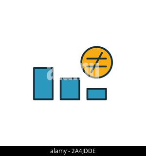 Reduced Inequality icon set. Four elements in diferent styles from community icons collection ...