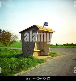 Bus stop in Norway Stock Photo - Alamy