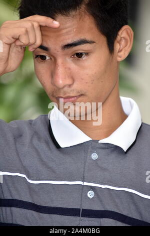 Worrisome Adult Male Stock Photo - Alamy