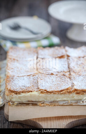 Cream cake - the famous cake of the Polish pope Stock Photo - Alamy