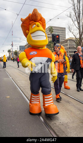 Greater Western Sydney (GWS) Giants AFL player Devon Smith takes part ...