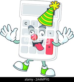 Cartoon funny math number or division sign character for kids ...