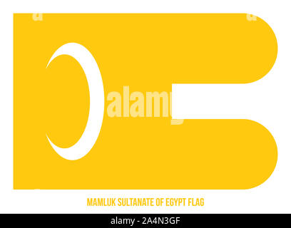 Sultanate of Egypt Flag Waving Vector Illustration on White Background ...