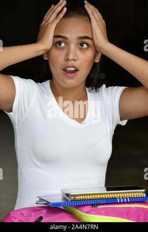 Girl Memory Problems Stock Photo - Alamy