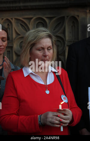 A candle-lit vigil outside Manchester Cathedral, where the It Doesn't ...