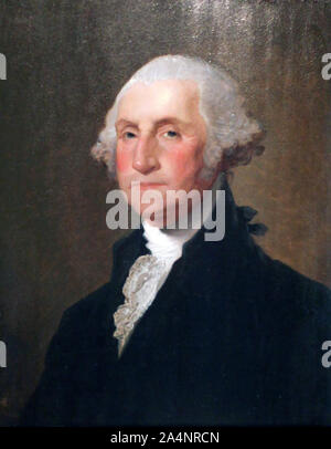 Portrait of George Washington (1732-1799) an American politician Stock ...