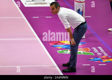 COACH MARCO GASPARI during Savino Del Bene Scandicci vs Igor Gorgonzola ...