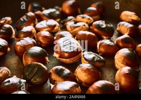 roasted chestnuts very sweets and delicious Stock Photo - Alamy