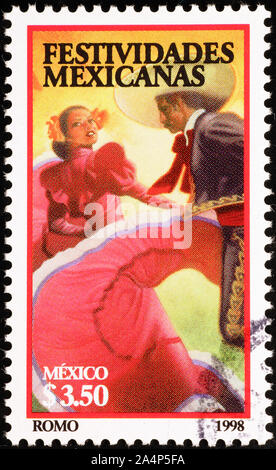 Traditional dance on postage stamp of Philippines Stock Photo - Alamy