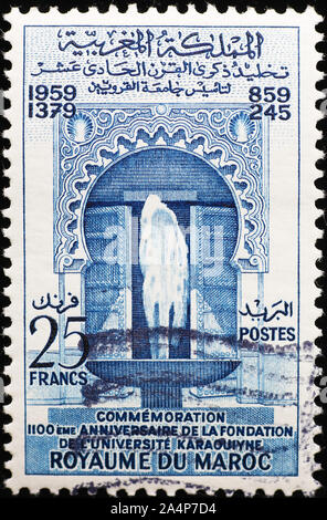 fountain in morocco africa old antique construction mousque palace ...