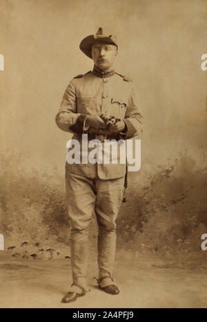Colonel Theodore Roosevelt, Full-Length Standing Portrait in Military ...