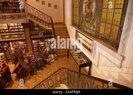 Interiors of the historical "Puro Verso" library, in the old cask of ...