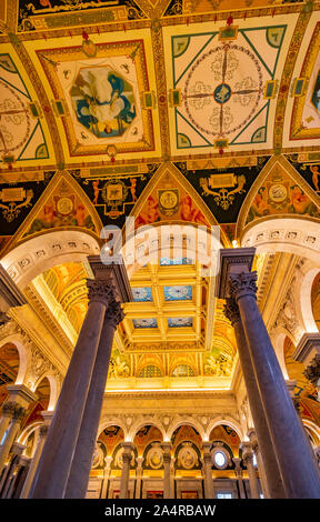 Arches Ceiling Thomas Jefferson Building Library of Congress Washington ...
