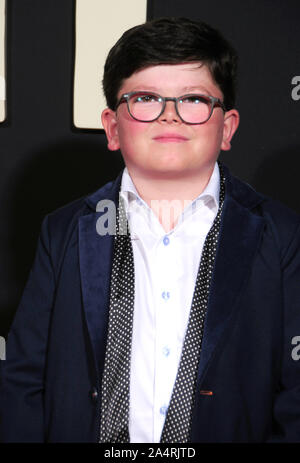 Archie Yates attends the "JoJo Rabbit" European Premiere during the ...