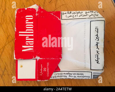 A pack of Fake Algerian Marlboro cigarettes, Lyon, France Stock Photo ...
