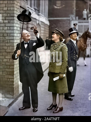 Politics - Winston Churchill Children Stock Photo - Alamy