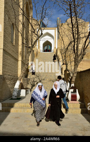 Woman women Uzbek traditional costume Bukhara Uzbekistan Central Asia ...