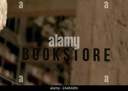 A bookstore sign Stock Photo - Alamy