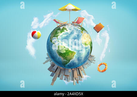 Miniature real Earth Stock Photo - Alamy
