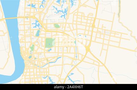 City Map Wuhu China Asia vector illustration Stock Vector Image & Art ...