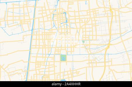 City Map Taizhou (Jiangsu) China Asia vector illustration Stock Vector ...