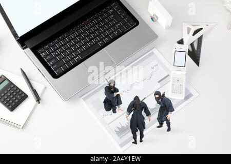 Ninja and PC Stock Photo - Alamy