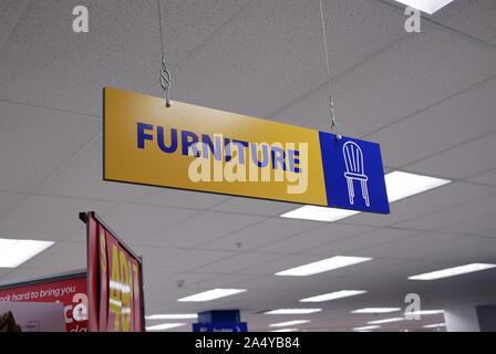 Walmart logo and name isolated on black background Stock Photo - Alamy