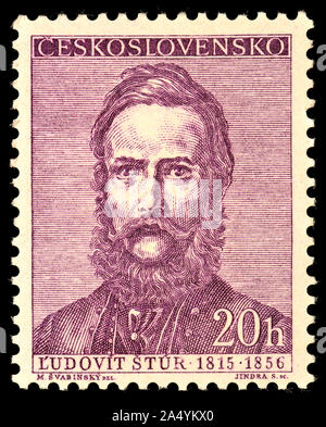 Slovak postage stamp - portrait of Ludovít Velislav Štúr (1815-56 ...