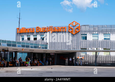 Tallinna bussijaam (Tallinn bus station) in Tallinn Estonia Stock Photo ...