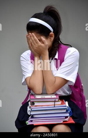 An Ashamed Cute Person Stock Photo - Alamy