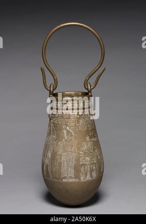 Decorated Situla, 305-30 BC. Ptolemaic Dynasty. Ancient Egyptian ...