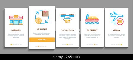 Postal Transportation Company Onboarding Vector Stock Vector Image ...