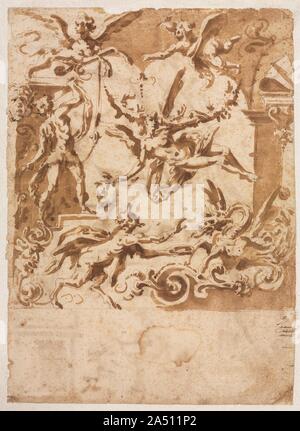 Grotesque with a Leaping Centaur (verso), c. 1565/1588 Stock Photo - Alamy