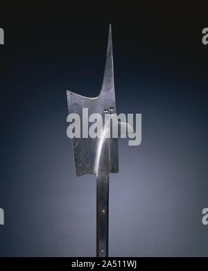 Halberd, late 15th century, German, Steel, wood (oak), L. 81 3/8 in ...