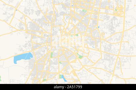 City Map Indore India Asia vector illustration black white Stock Vector ...