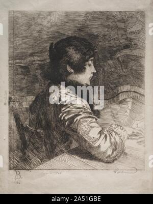 Albert Besnard (French, 1849 - 1934 ), Self-Portrait, 1893, collotype ...
