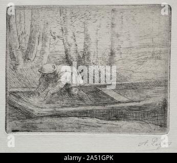 Man in Punt Stock Photo - Alamy