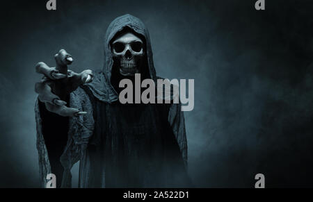 Death Costume Grim Reaper Devil or Satan with Scythe from Zielonki ...