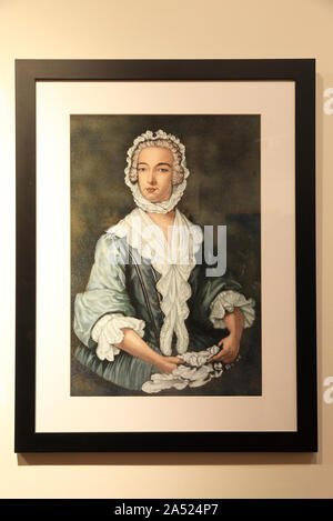 Flora MacDonald. Portrait of the Jacobite heroine Flora Macdonald (1722-1790), famed for helping ...