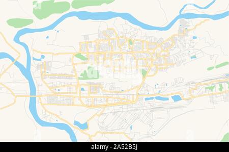 map of Odisha state of India and location on Indian map Stock Vector ...